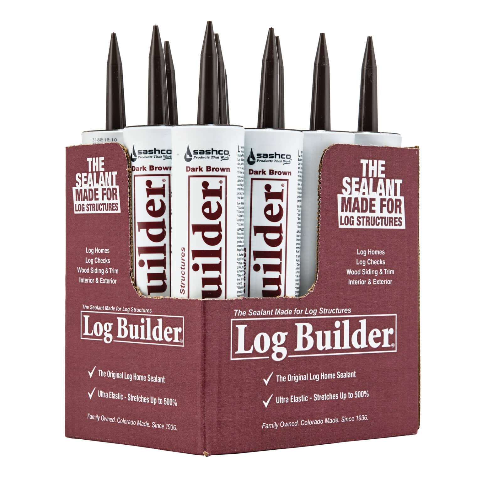 Sashco Log Builder caulk - Sashco Conceal, Log Builder, Through the ...